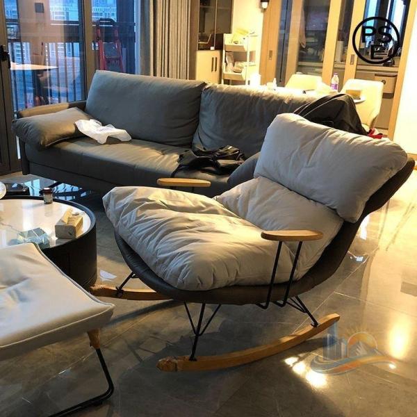 ロッキングチェアの仕様：椅子のサイズ：サイズ：100CM * 80CM * 55CM、ベアリング250kg、座幅：72cm、座深：48cm，テッククロス（優れた耐摩耗性、お手入れが簡単）快適でバランスの取れた充填、周囲の座り心地に陥り、異な...