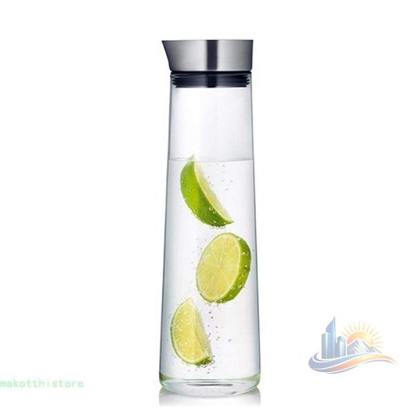 ?? 【たっぷり容量】実用容量は1000ml、来客があったときなど、お客様にお茶やお水をお出しする際に、おしゃれなガラスピッチャーから注ぐと、なんだかお店みたいでステキです。?? 【耐熱ガラス製】ホウケイ酸塩と耐熱ガラスで作られて、温度差に...