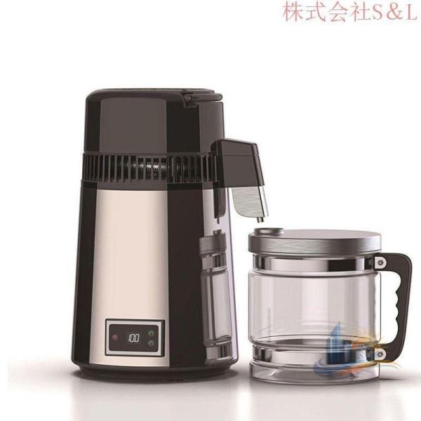 【商品名】　水蒸留器 蒸留水器 蒸留機 容量4L 1L/1時間 高純度 全自動 本体ステンレス+ガラス容器 芳香性植物 蒸留 浄水 精油 ハーブ蒸留器家 【商品説明】　・【4L大容量】4Lの大容量の耐熱性、耐久性があるガラス容器がセットにす...