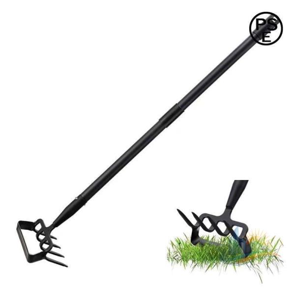 【幅広い用途】この草刈り機は必要な庭の鋤の道具で、草取り、溝を開け、種を蒔き、土を放し、種を蒔き、栽培し、野菜や花を植え、雑草を抜くなどに適用します。【絶妙な素材・便利ツール】庭鍬は錆びにくい高品質なステンレス製で、市場にある多くの木製ハン...