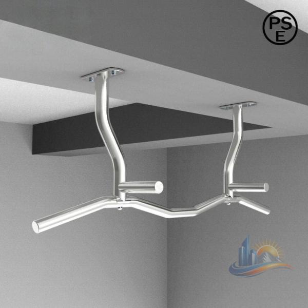 天井取り付け型懸垂バー、壁取り付け型ヘビーデューティ チンアップ バー ホーム ジム エクササイズ機器、250KG までサポート