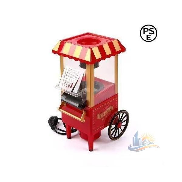 製品名：ポップコーンメーカー本体サイズ：約15×15×38cm本体重量：約 2000g材質：金属、PP電源：AC100V50/60Hz消費電力：1000 W　電源コード長：約 100cmパッケージ： 約25.5×21×40cm付属品：取扱説明書