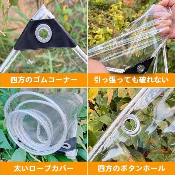 素材：透明ビニールシート厚さ0.4mm、重さ420g/m2、防水指数は100％、透明度は100％。高品質のPVC素材,強い靭性と、高い透明性 、防水、引裂き耐性、 耐寒性、耐摩耗性に 、簡単な折りたたみ、変形しにくい、清掃が簡単、 オールシ...