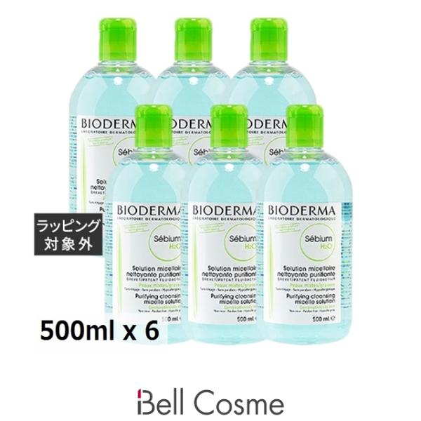 ◇ブランド：ビオデルマ BIODERMA ◇商品名：セビウムH2O SEBIUM H2O SOLUTION MICELLAIRE◇規格：お得な6個セット / 500ml x 6  (500ml x 6)◇カテゴリ：リキッドクレンジング クレ...