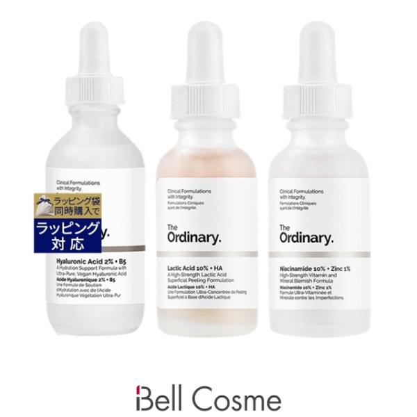 ◇ブランド：ジ オーディナリー The Ordinary ◇商品名：ヒアルロン酸2%+ビタミンB5 60ml と乳酸10％+ヒアルロン酸 30ml とナイアシンアミド 10% + 亜鉛 1% 30ml のセット Hyaluronic Aci...