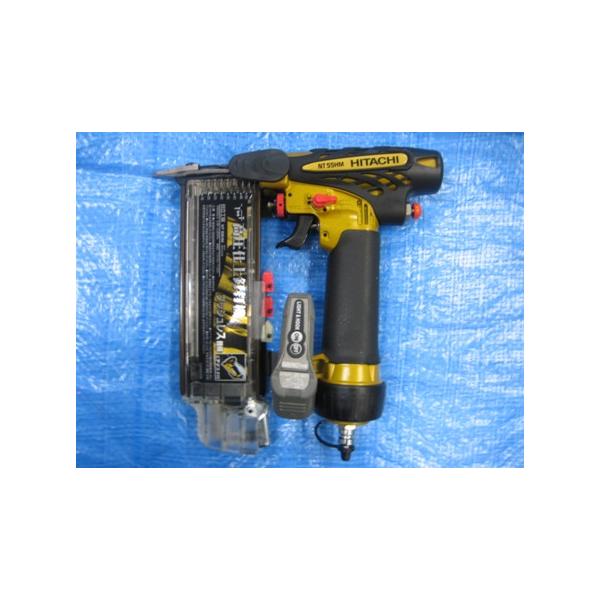 HiKOKI　高圧仕上釘打機　ＮＴ５５ＨＭ２１５mm〜５５mmの仕上釘（フィニッシュネイル）が打てる！コンパクトボディで隅打ち２mmを実現！！プッシュレス機構採用で、早くてきれいな仕上がり！ライト付きフック・エアダスタ付き！