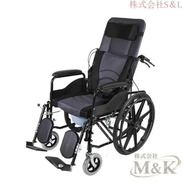 ★車椅子横たわると、貯蔵および/または輸送のために折り畳むこと車いすが容易になります。パッド入りフルレングス永久アームレスト。 100キロまでのサポート患者の体重..★快適車椅子は7インチ固体前輪25インチ、後輪を使用します。 PU素材はパ...