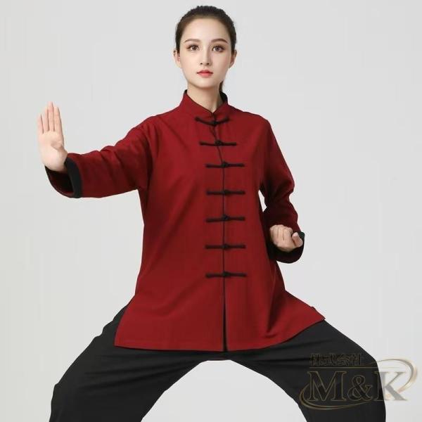 太極拳ウェア メンズ￥/レディース 太極拳服 セットアップ 表演服 練習着 カンフー服 演武用服 拳法 太極拳 上下セット 男女兼用 7色 秋 冬