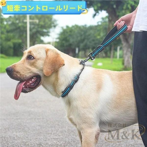 中型犬?大型犬の毎日のお散歩に?ショートリードはワンちゃんとの距離が近くコントロールがしやすく、拾い食いの防止や色々な動きに対処しやすいリードとなっています。ナスカンの開く部分は特殊な構造でロックする事により、｛fzcy｝性を高めた｛fzc...