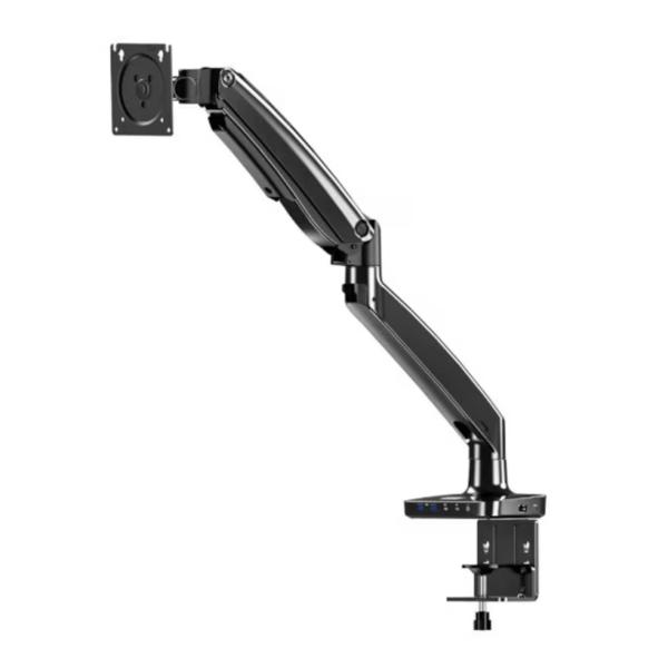 ドッキングステーションベースに多機能接続を備えた高品質なシングルアームのモニターアームです。この製品は、13インチから34インチまでのモニターに対応し、最大荷重は2〜10kgです。クランプ式とグロメット式の二種類の固定方法に対応しており、設...