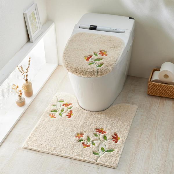 ファブリック トイレタリー トイレファブリック フタカバー＆マットセット フタカバー トイレマット マット セット トイレ トイレ用品 新生活 爆買