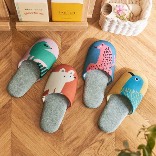 ファブリック スリッパ 室内スリッパ 室内用スリッパ 室内 室内用 生活雑貨 日用品 新生活 スタッフおすすめスリッパ 色柄スリッパ 爆買