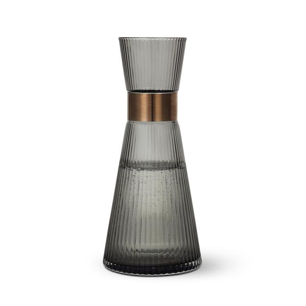 ピッチャー ガラス ウォーターカラフェ 北欧 おしゃれ ウォーターピッチャー＜ローゼンダール コペンハーゲン グランクリュ ウォーターカラフェ（スモーク）1L　＞【サイズ】高さ25.5cm 直径 11.5cm【容　量】1L【素　材】無鉛ガラ...