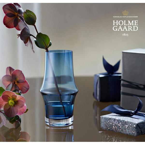 花瓶 ガラス 北欧 フラワーべ―ス  ホルムガード＜HOLMEGAARD ホルムガード ARC アーク ベース ダークブルー H15cm 4340261＞サイズ：φ8×H15cm　口径4.7cm素材：無鉛ガラス （吹きガラス）原産国：中国デ...