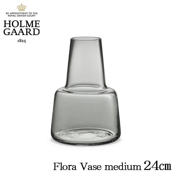 花瓶 ガラス 北欧 フラワーべ―ス  ホルムガード＜HOLMEGAARD Holmegaard Flora（フローラ）ベース  medium neck 24cm＞サイズ：D17 x H24cm  重量：1.94kgデザイン：Louise C...