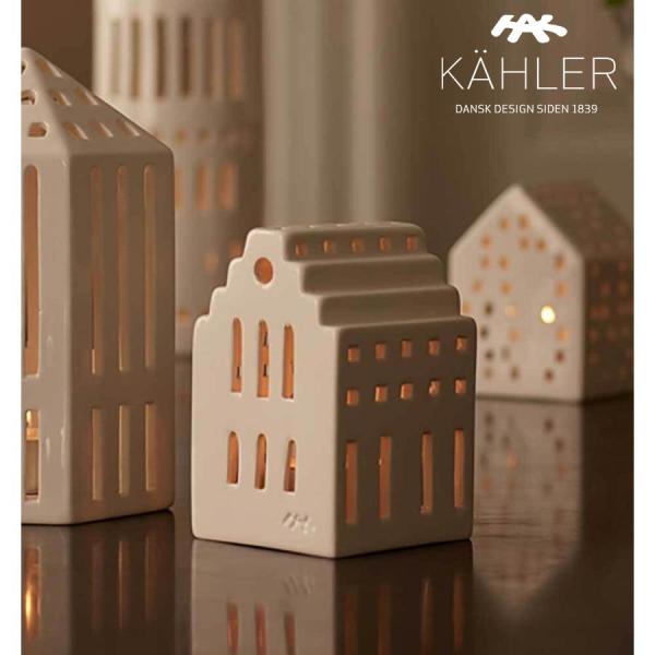キャンドルホルダー Kahler ケーラー ティーライト 北欧  キャンドルスタンド＜ Kahler ケーラー URBANIA アーバニア ロングチャーチ ティーライトホルダー H10cm ＞サイズ：W7 x H 10 cm材　質：磁器原産...
