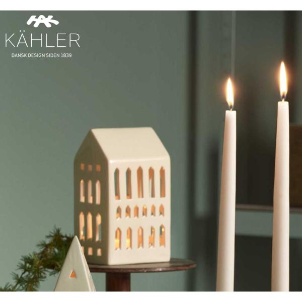 クリスマス キャンドルホルダー 北欧 おしゃれ ティーライトホルダーホワイト ハンドメイドサイズ：W10 x H 18cm材　質：磁器原産国：中国Brand ：KAHLER(ケーラー)