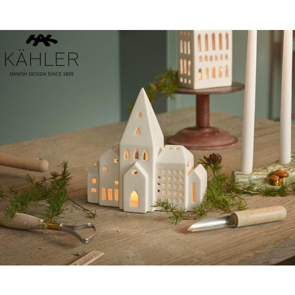 クリスマス キャンドルホルダー ティーライトホルダー ケーラー  北欧アーバニア ライトハウスシティ 693521--------------------------------サイズ： W21 x D8.5 x H21 cm材　質：陶器原...