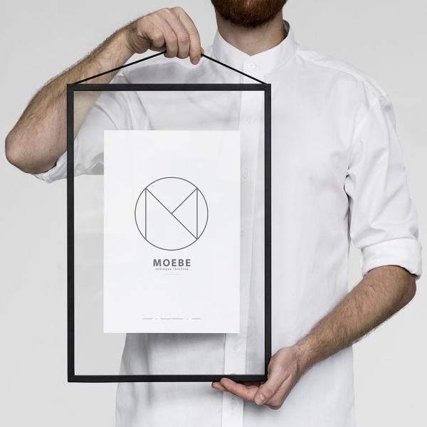 ＜予約販売・８月下旬入荷予定＞額縁 ポスターフレーム 壁掛け 写真 ポスター 北欧＜ ムーベ  フレーム A3 MOEBE FRAME Black ブラック  ＞商品詳細【サイズ】H43.6 x L31.3 x W0.8 cm【カラー】ブラ...