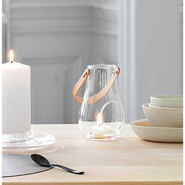 サイズ：高さ 16 cm 直径 10 cm 重 量：0.4kg材　質：ガラス（ストラップ部分：ナチュラルレザー）原産国：ポーランドBrand ：HOLMEGAARD(ホルムガード)(家具、インテリア > インテリア雑貨、小物 >...