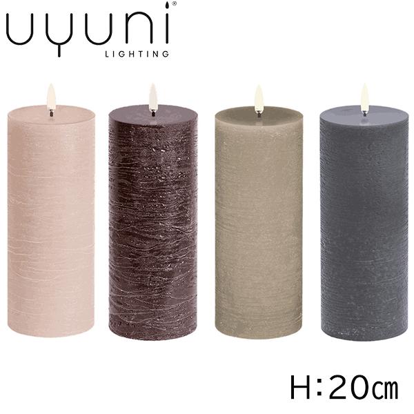 ウユニライティング LED ラスティック ピラーキャンドル 北欧【LED Pillar Candle Rustic  ピラーキャンドル ラスティック】単独で光の点として、または複数個並べて光の集合体としてお使いいただけます。--------...