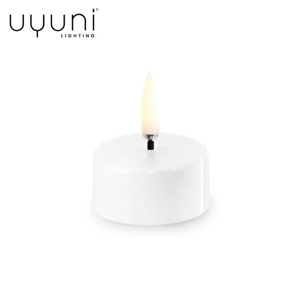 ウユニライティング LED ティーライトキャンドル 北欧【LED Teolight Candle  ティーライトキャンドル】単独で光の点として、または複数個並べて光の集合体としてお使いいただけます。※本物のろうそくの揺らめきを再現するために...