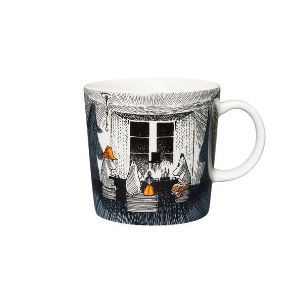 ARABIA Moomin True to its originsシリーズ：ムーミンデザイン：Tove Slotte (トーベ・スロッテ)サイズ：約W110×φ80×H80mm容量：約280ml材　質：磁器セット内容：マグカップ × 1原産...