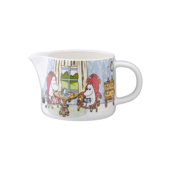 ARABIA Moomin pitcher 0,35L Afternoon in parlorシリーズ：ムーミンデザイン：Tove Slotte (トーベ・スロッテ)サイズ：約W145×φ95×H75mm(満水350ml)材　質：磁器セット...