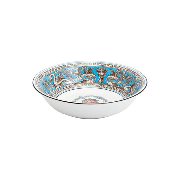 WEDGWOOD FLORENTINE TURQUOISEシリーズ：フロレンティーンターコイズサイズ：約φ158×H32mm材　質：ファイン・ボーンチャイナ製 セット内容：ボウル × 1原産国：イギリス製(Made in United Ki...