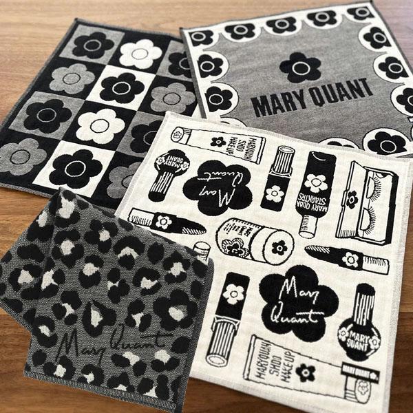 MARY QUANT HANDKERCHIEF1950年代のロンドンに生まれたファッション＆コスメのブランドです。※ギフト包装をご指定の場合は、ブランド袋(1枚用)を同封いたします。縁に並んだアイコン"デイジー"がポップなデザイン。ブランド...