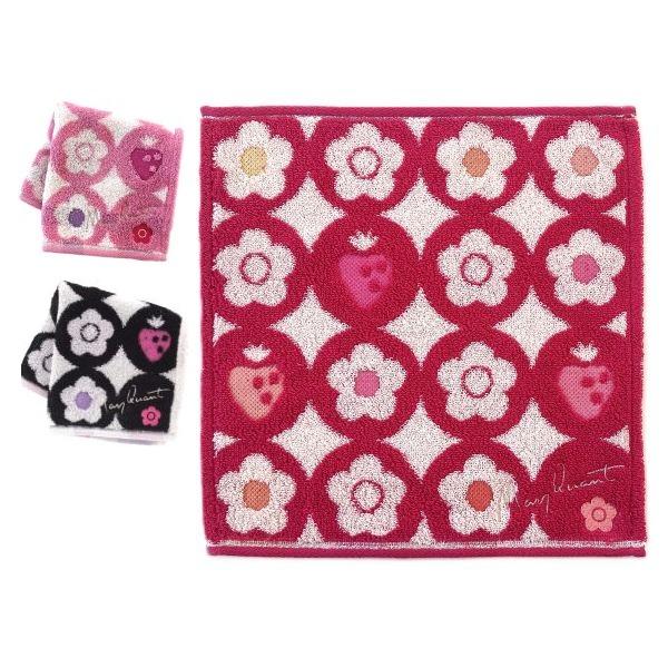 MARY QUANT HANDKERCHIEF1950年代のロンドンに生まれたファッション＆コスメのブランドです。※ギフト包装をご指定の場合は、ブランド袋(1枚用)を同封いたします。ブランドアイコンの"デイジー"とイチゴがカラフルに表現され...