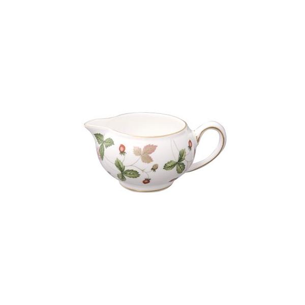 WEDGWOOD WILD STRAWBERRYシリーズ：ワイルドストロベリーサイズ：約W115×φ60×H55mm(満水容量：150cc)材　質：約ウェッジウッド・ファイン・ボーンチャイナ製 セット内容：クリームポット × 1輸入元：フィ...
