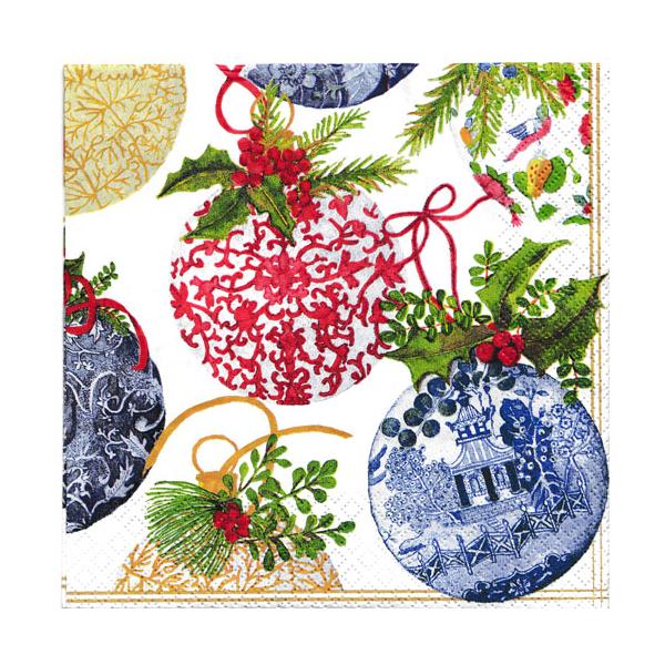 クリスマスにおすすめ！サイズ：330×330mm 3枚重ね素　材：パルプ100%※画像は4つ折りにした状態です。