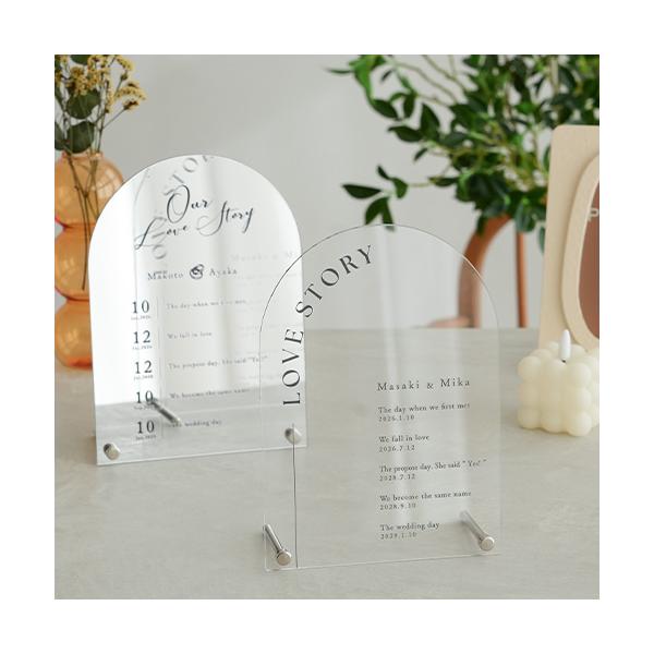 【発売日：2025年06月05日】結婚式 ギフト お祝い 披露宴 ウェディング ガーデン 癒し ウェルカムスペース受付 飾り付け 記念品 思い出 メモリアル◆SPECSIZE：W148mm×D3mm×H210mm◆メッセージ・名入れ文字色は...