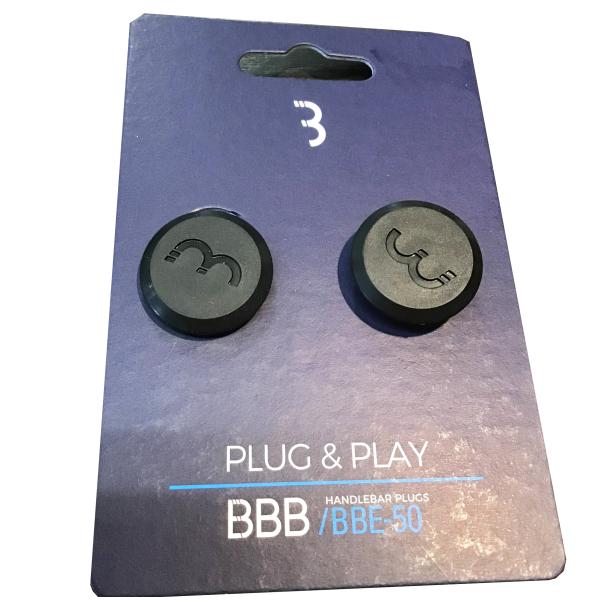【BBB】ビービービー BBE-50 バーエンドプラグ&amp;プレイ ブラック●カラー：ブラック●形状：丸スタンダード●直径：24mm(外側)/20mm(内側)●参考重量：2g(1個)●ハンドル内径15mm~19mmまで対応。●1ペア入り