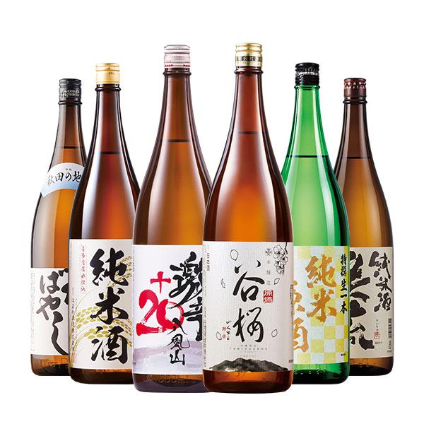 利酒師厳選！燗酒飲みくらべ一升瓶６本組＜第３弾＞種別：純米酒・本醸造酒・普通酒内容量：1800ml×6本