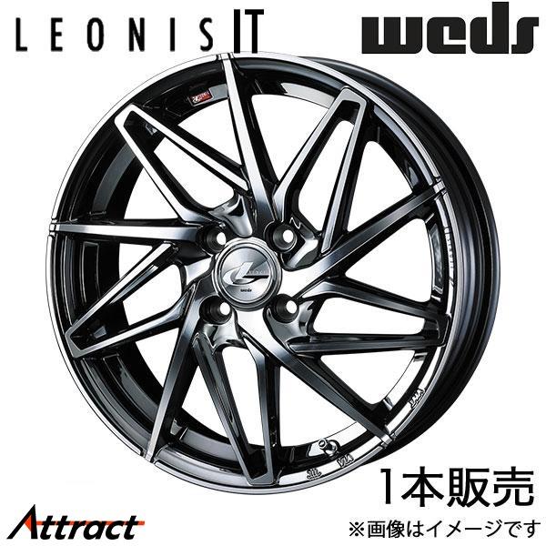 メーカー：WEDS商品：LEONIS IT品番：0040554JAN：4940211429893カラー：ブラックメタルコート/ミラーカットリム径(inch)：14リム幅(inch)：4.5フランジ：Jボルト穴数：4P.C.D(mm)：100...