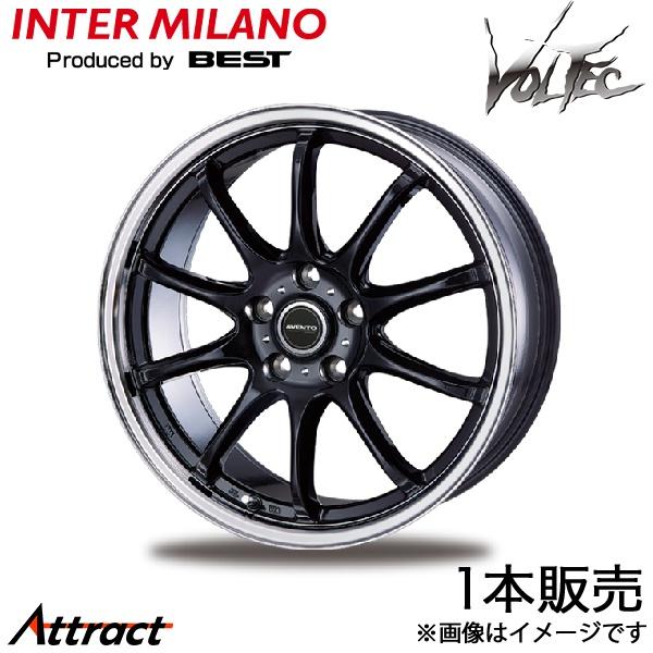 メーカー：INTER MILANO商品：AVENTO FF-10カラー：ブラック/リムポリッシュ(BK/RP)本数：1本サイズ(inch)：16リム幅(inch)：6.5フランジ形状：Jボルト穴数：5P.C.D(mm)：114.3インセット...