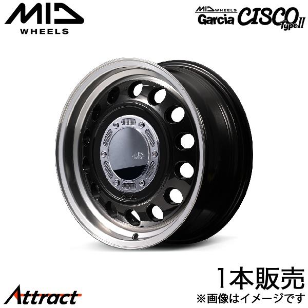 メーカー：MIDブランド：Garcia CISCO TypeIIカラー：ブラック/リムポリッシュ本数：1本サイズ(inch)：14リム幅(inch)：4.5フランジ形状：Jボルト穴数：4P.C.D(mm)：100インセット(mm)：45ハブ...