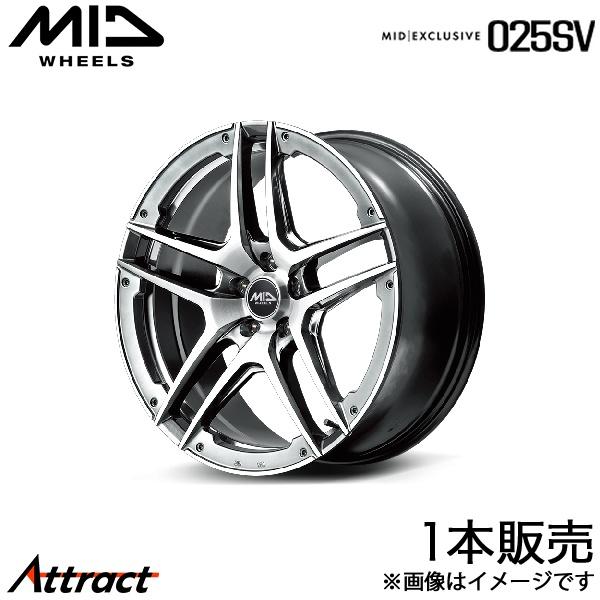 メーカー：MIDブランド：EXCLUSIVE 025SVカラー：ハイパーメタルコート/ブラッシュド/アンダーカット本数：1本サイズ(inch)：17リム幅(inch)：7フランジ形状：Jボルト穴数：5P.C.D(mm)：114.3インセット...