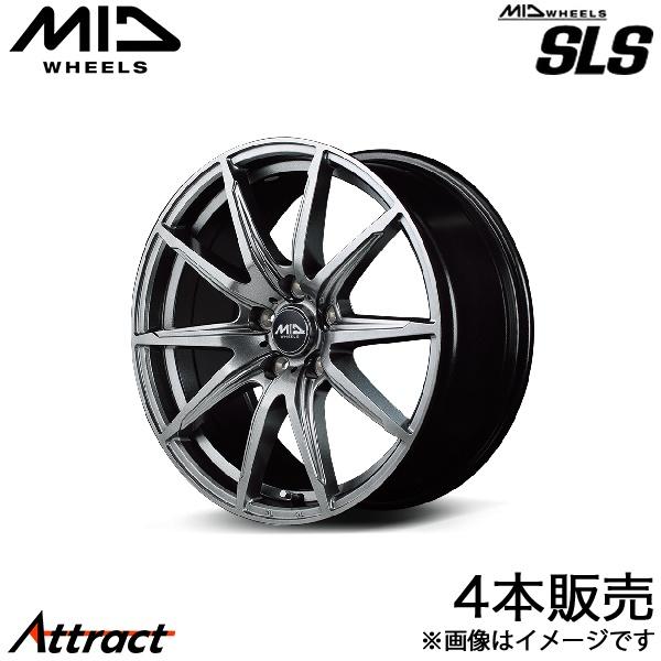 メーカー：MIDブランド：SLSカラー：メタリックグレー本数：4本サイズ(inch)：17リム幅(inch)：7フランジ形状：Jボルト穴数：5P.C.D(mm)：114.3インセット(mm)：38ハブ高(mm)：-54ハブ径(φ)：73.1...