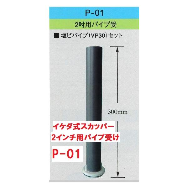 スカッパー パイプ受け P-01 2インチ 塩ビパイプセット  A-01シリーズ用 イケダ式 メーカー直送発送は、メーカー直送。※北海道、沖縄、離島は要問合せ。送料が変わりますので、改めてお知らせします。配送方法が異なる複数の商品をご購入し...