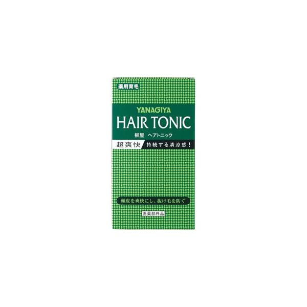 愛されて６０年 柳屋ヘアトニックは医薬部外品です  若々しく健康で丈夫な髪を育てるには、頭皮への継続したお手入れが重要です。柳屋ヘアトニックは、薬効成分が毛根に浸透し、抜毛を防いで発毛を促進する、スキッと爽快なヘアトニックです。