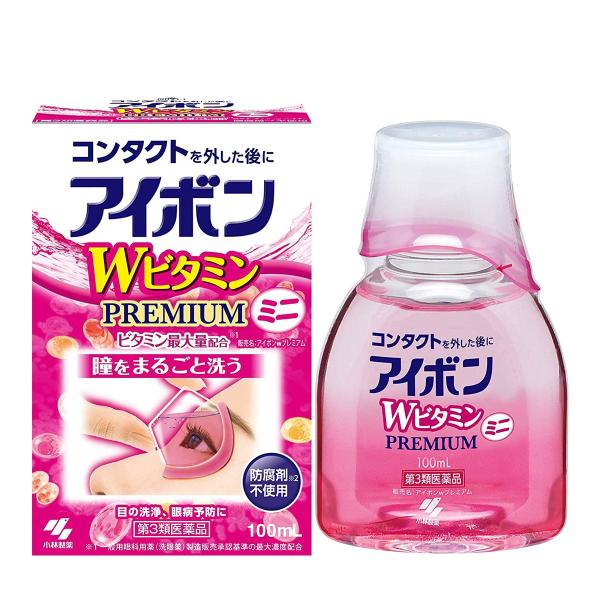 特徴●コンタクトレンズを使用していると、目の不快感、目の疲れ等を感じやすくなります。アイボンWビタミンPREMIUMは、3種類のビタミンとアミノ酸類を配合したピンクの薬液で、目にたまった汚れやほこりを洗い流し、瞳を健康に保ちます。●防腐剤※...