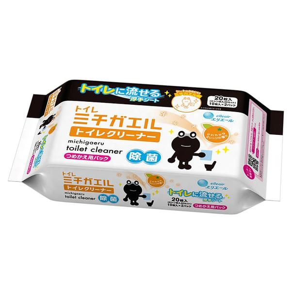 トイレ用掃除シート /トイレに流せる厚手シート /掃除