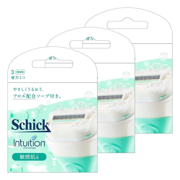 Schick/剃刀/替刃/ボディソープなしでそれてしっとりスベスベ