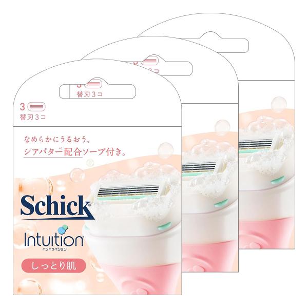 Schick/剃刀/替刃/ボディソープなしでそれてしっとりスベスベ