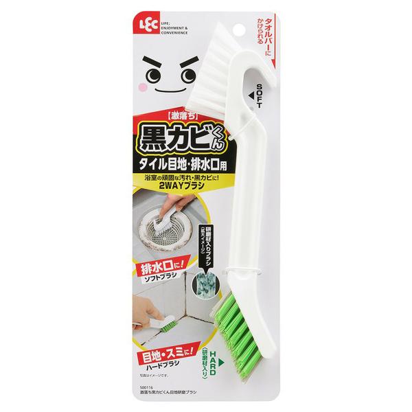 激落ち/研磨剤入りブラシ/頑固な黒カビもしっかり落とす