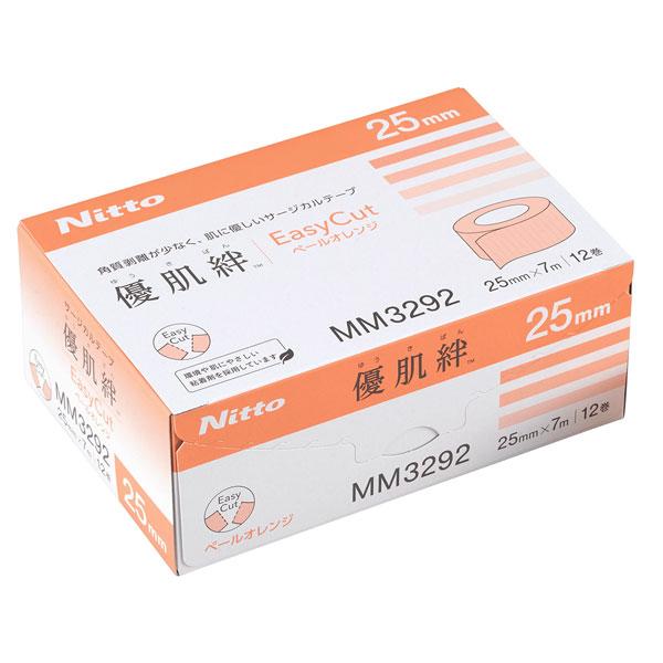 優肌絆 EasyCut ペールオレンジ 25mm×7m 12巻入 MM3292