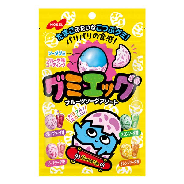 ノーベル グミエッグ フルーツソーダアソート 40g グミ